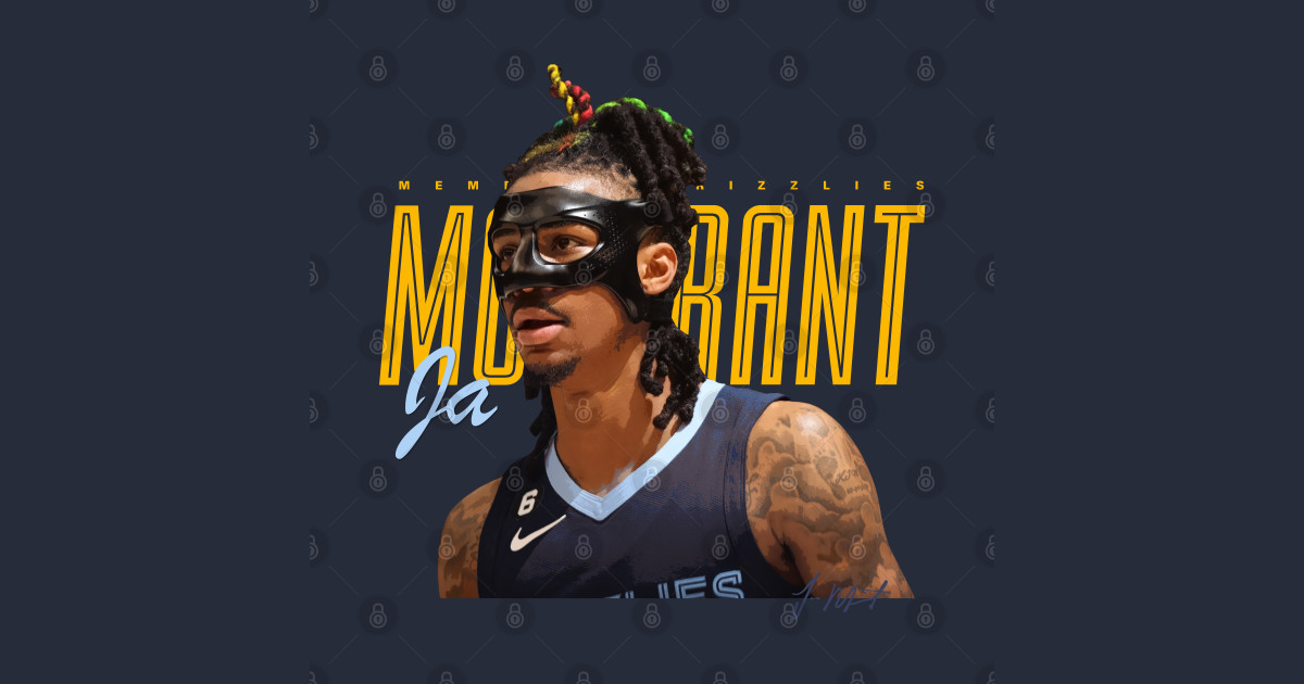 Masked Ja Morant - Ja Morant Memphis Grizzlies - T-Shirt | TeePublic