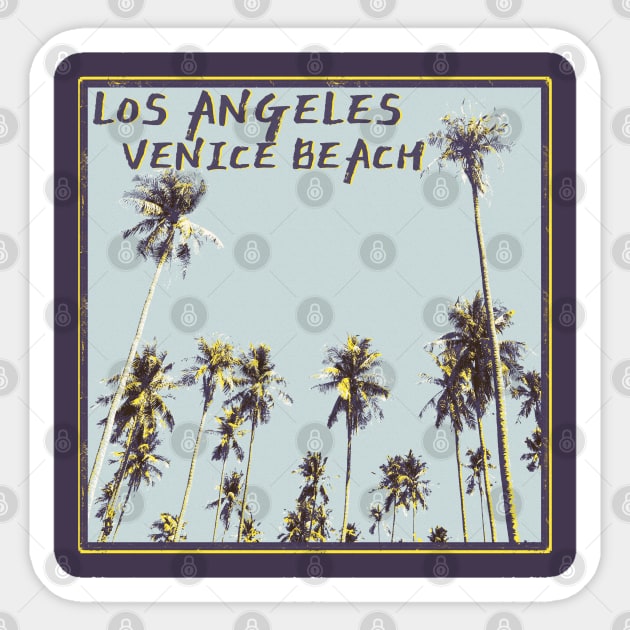 Los Angeles Venice Beach - Los Angeles Venice Beach - Sticker | TeePublic