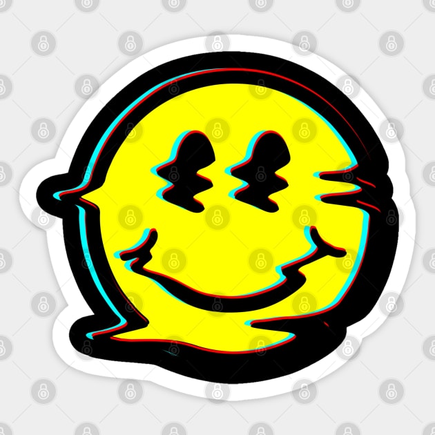 distorted smile - Smile - Sticker | TeePublic