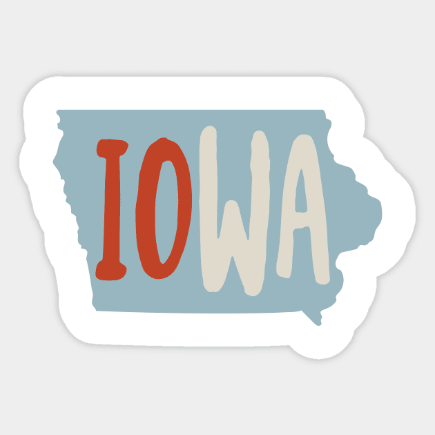 State of Iowa - Iowa - Sticker | TeePublic