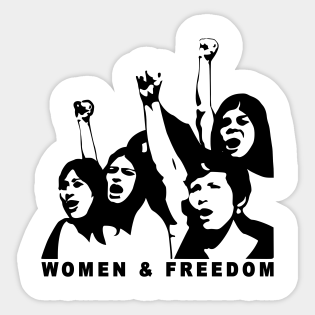Women & Freedom - Women Freedom - Sticker | TeePublic