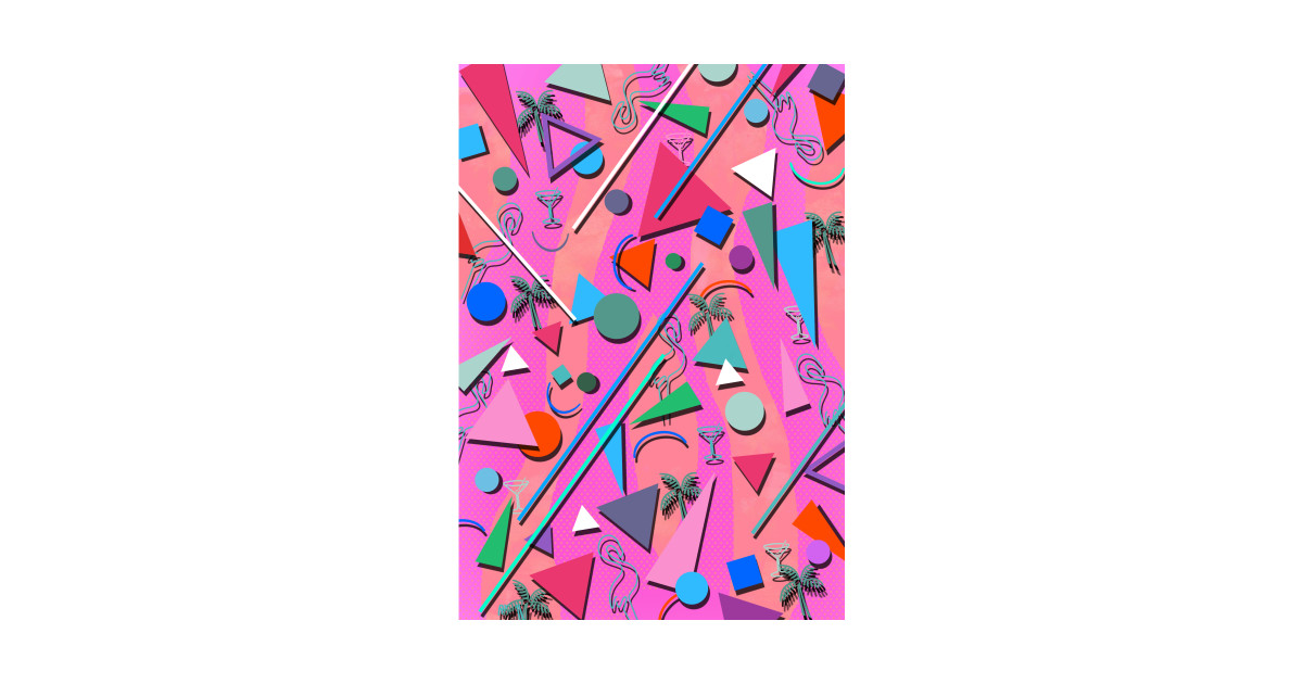 80s pop retro pattern 3 - 80s - T-Shirt | TeePublic