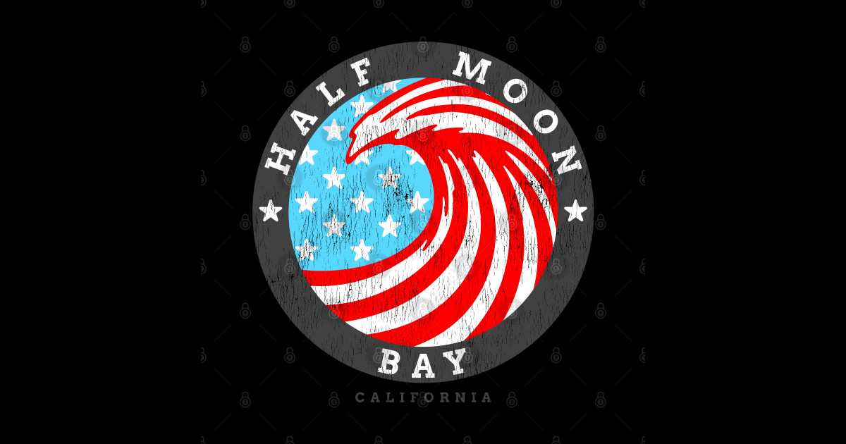 Half Moon Bay, CA Summertime Patriotic 4th Pride Surfing - Half Moon ...