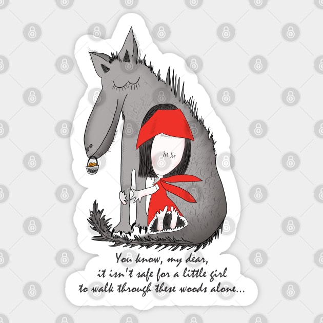 Little Red Riding Hood - Little Red Riding Hood - Sticker | TeePublic