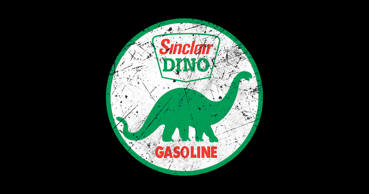 Sinclair Gasoline Dino - Sinclair Gasoline Dino - Sticker | TeePublic