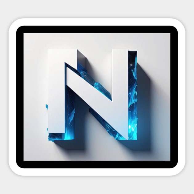 Simple N-Logo - Simple N - Sticker | TeePublic
