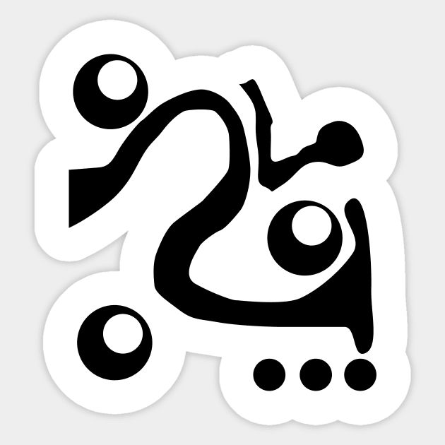 Chasing a tail - Drawing - Sticker | TeePublic