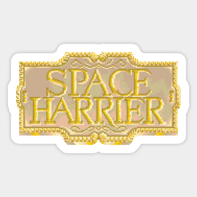 Space Harrier Logo - Space Harrier - Sticker | TeePublic