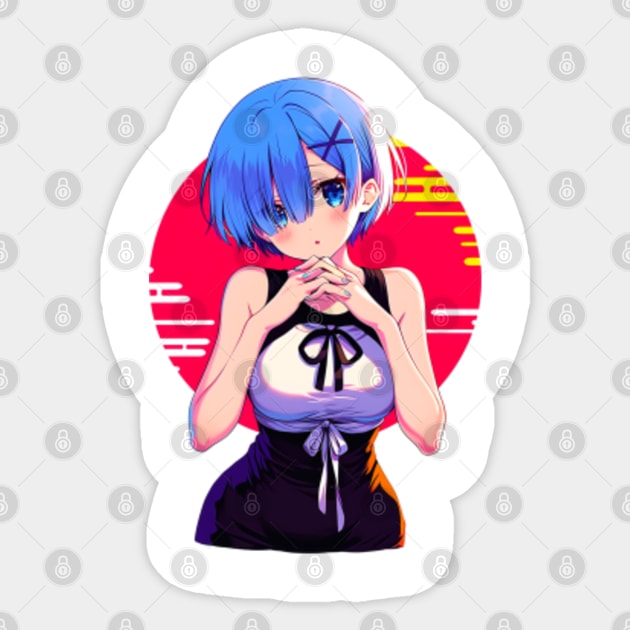 Sexy rem - re zero - Re Zero - Sticker | TeePublic