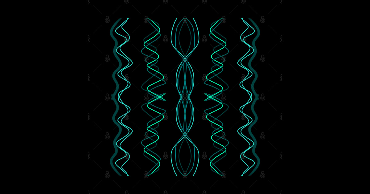 Vertical green zigzag lines - Zigzag Pattern - Sticker | TeePublic