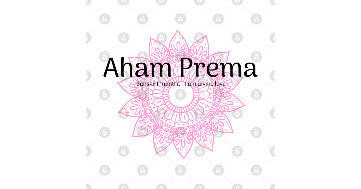 Aham Prema Sanskrit Mantra - Amah Prema - T-Shirt | TeePublic