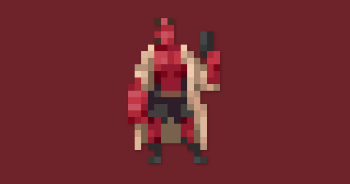 Hellboy low-res pixelart - Dailychallenge - T-Shirt | TeePublic