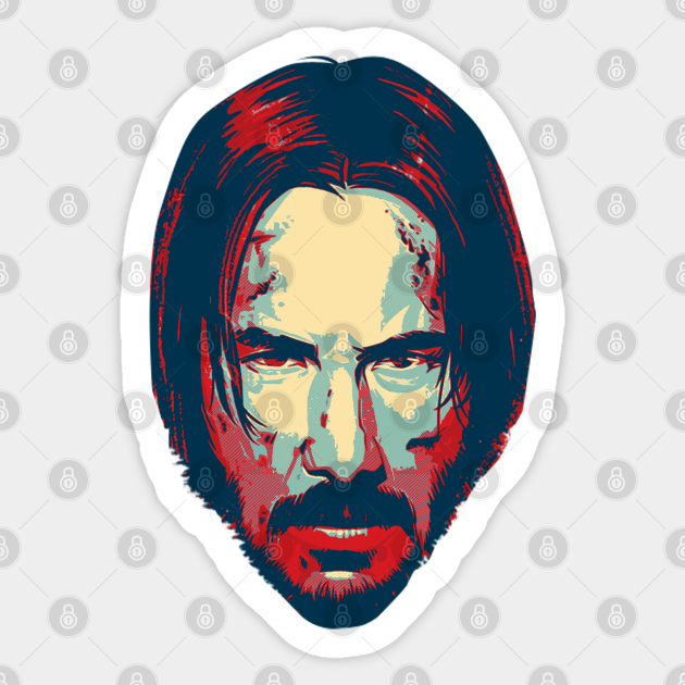 Keanu Reeves Vintage Head - Keanu Reeves - Sticker | TeePublic