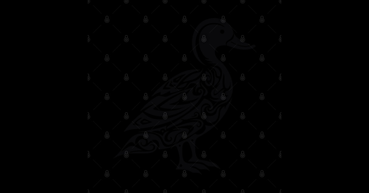 Tribal Symbol Duck Design - Tribal Symbol Duck Design - T-Shirt | TeePublic