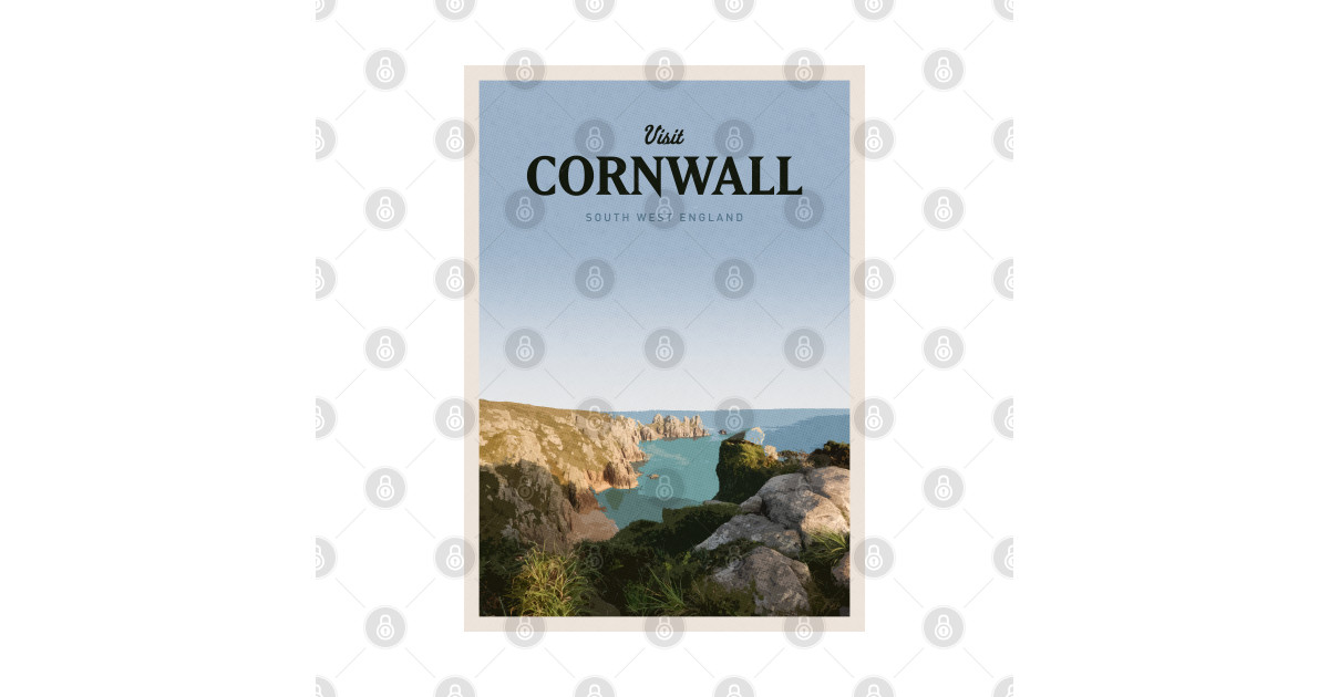 Visit Cornwall - Cornwall - T-Shirt | TeePublic
