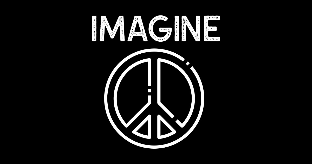 Imagine Peace - Peace - Sticker | TeePublic