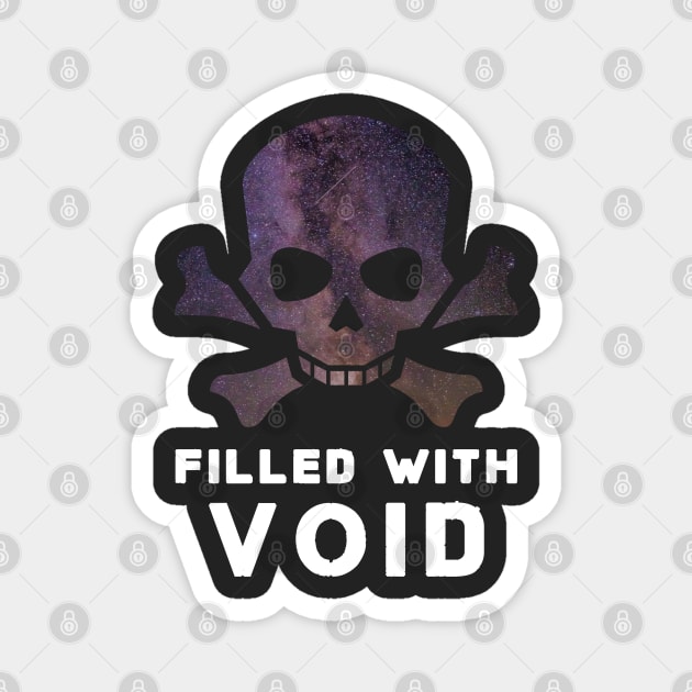 Cosmic void skull head in universe style - Skull Head - Magnet | TeePublic