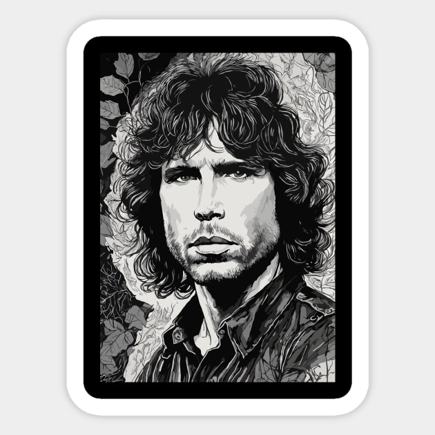 Jim Morrison - Vocalist The Doors - Jim Morrison - Sticker | TeePublic