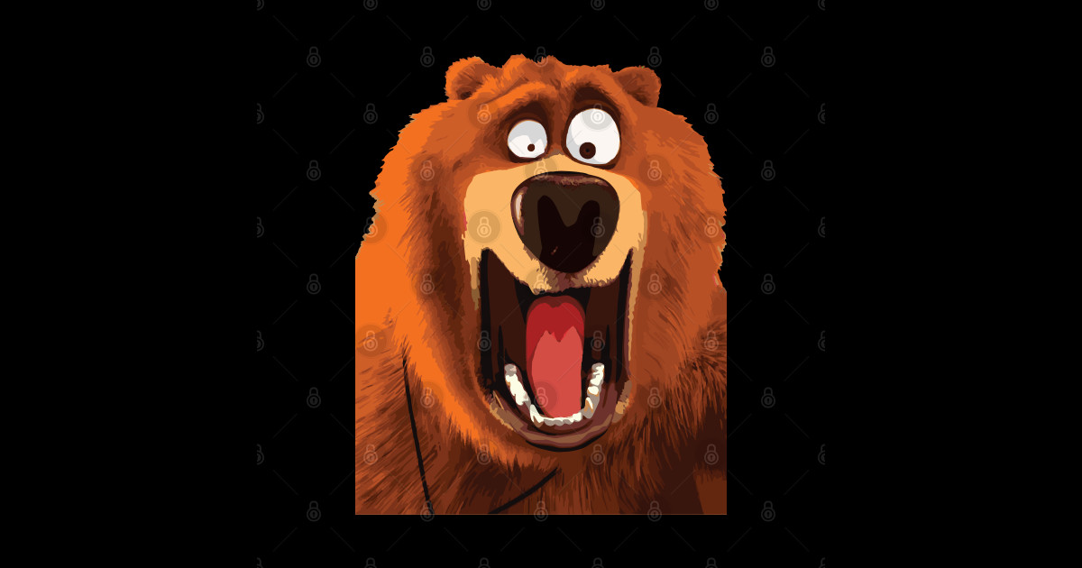 grizzly bear face - Grizzy - Sticker | TeePublic