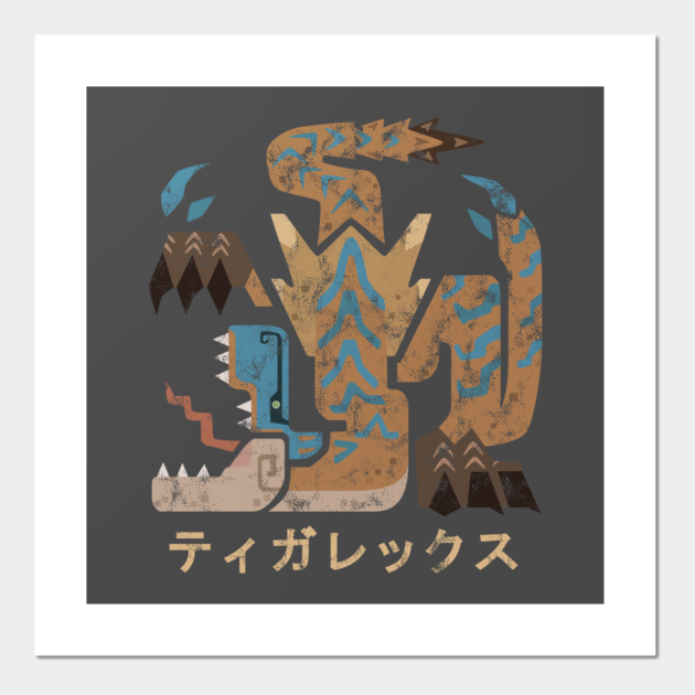 Monster Hunter World Iceborne Tigrex Kanji Icon - Monster Hunter ...