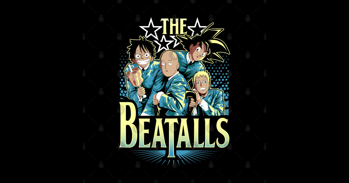 The Beatalls anime Fanart - Saitama Opm - Sticker | TeePublic