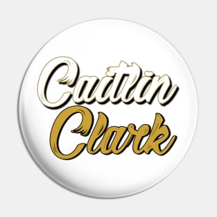 Caitlin Clark Gradient Text Pins and Buttons for Sale | TeePublic