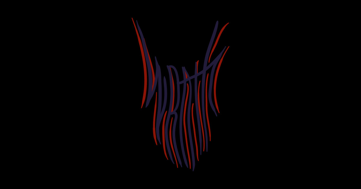 Wrath - Words - Sticker | TeePublic