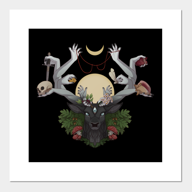 The Horned One - Horned God - Posters and Art Prints | TeePublic
