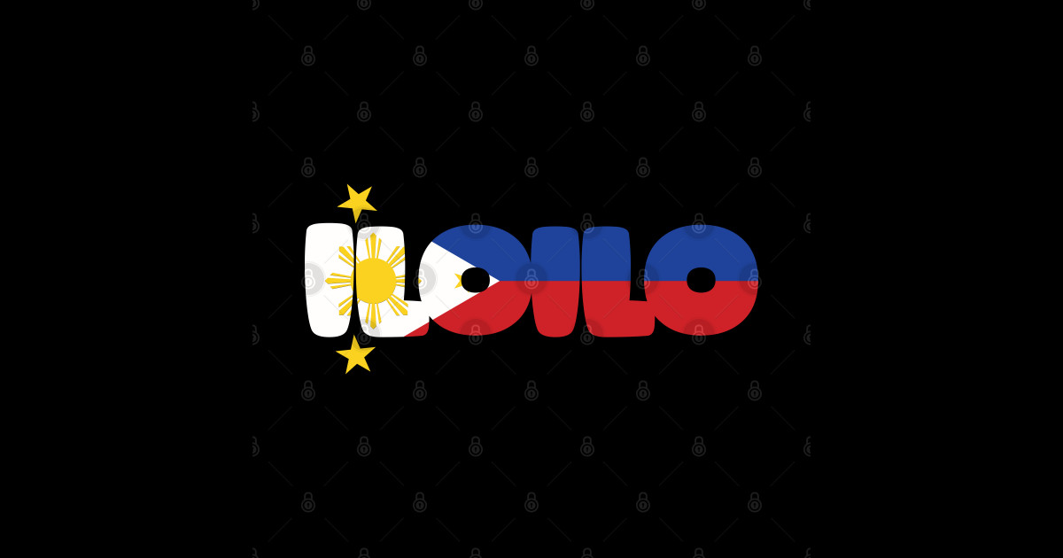 Iloilo Philippines Filippino Flag Typography - Iloilo Philippines ...