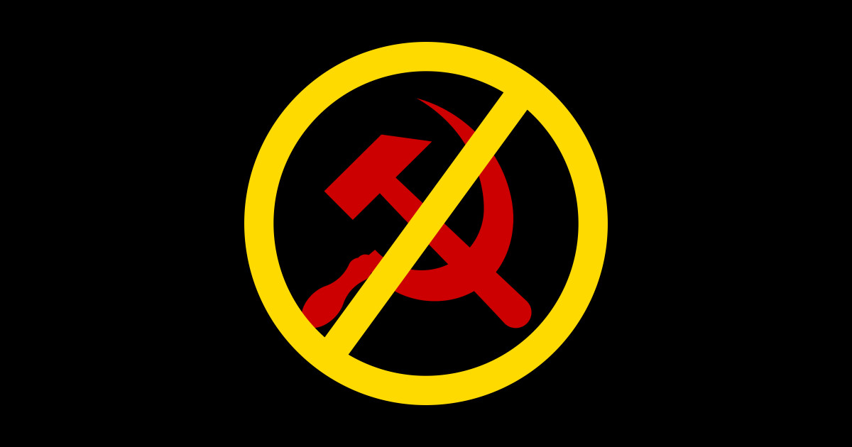 No Communism - Communism - Sticker | TeePublic