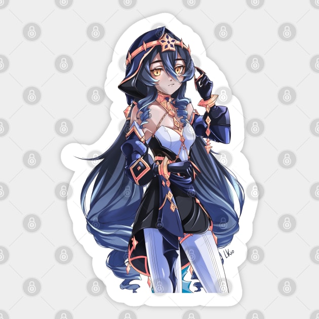 Layla Genshin Impact fan art - Genshin Impact - Sticker | TeePublic