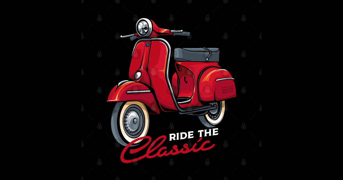 Italy Classic Vespa Scooter Moped Bike Retro Love Vintage - Vespa ...