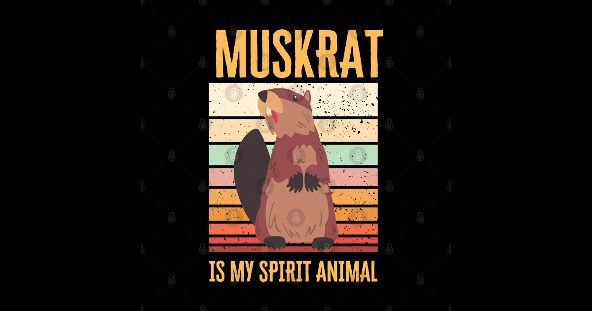Muskrat is my spirit animal - My Spirit Animal - Sticker | TeePublic