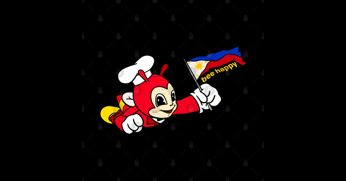 JOLLIBEE BEE HAPPY PHILIPPINE FLAG STICKER - Jollibee - Magnet | TeePublic