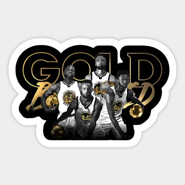 Gold Blooded GSW - Golden State Warriors - Sticker | TeePublic