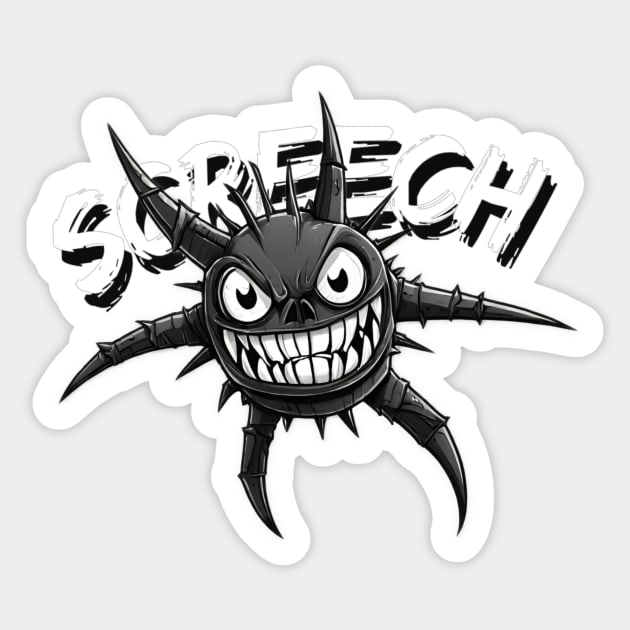 Cartoon Screech - Doors - Doors Roblox - Sticker | TeePublic