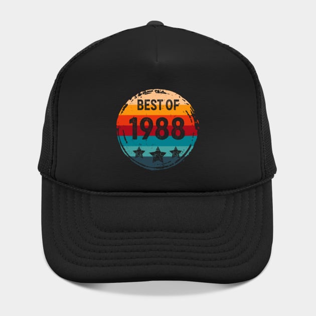 Best Of 1988 Vintage Retro Year Of Birth Birthday - Best Of 1988 ...