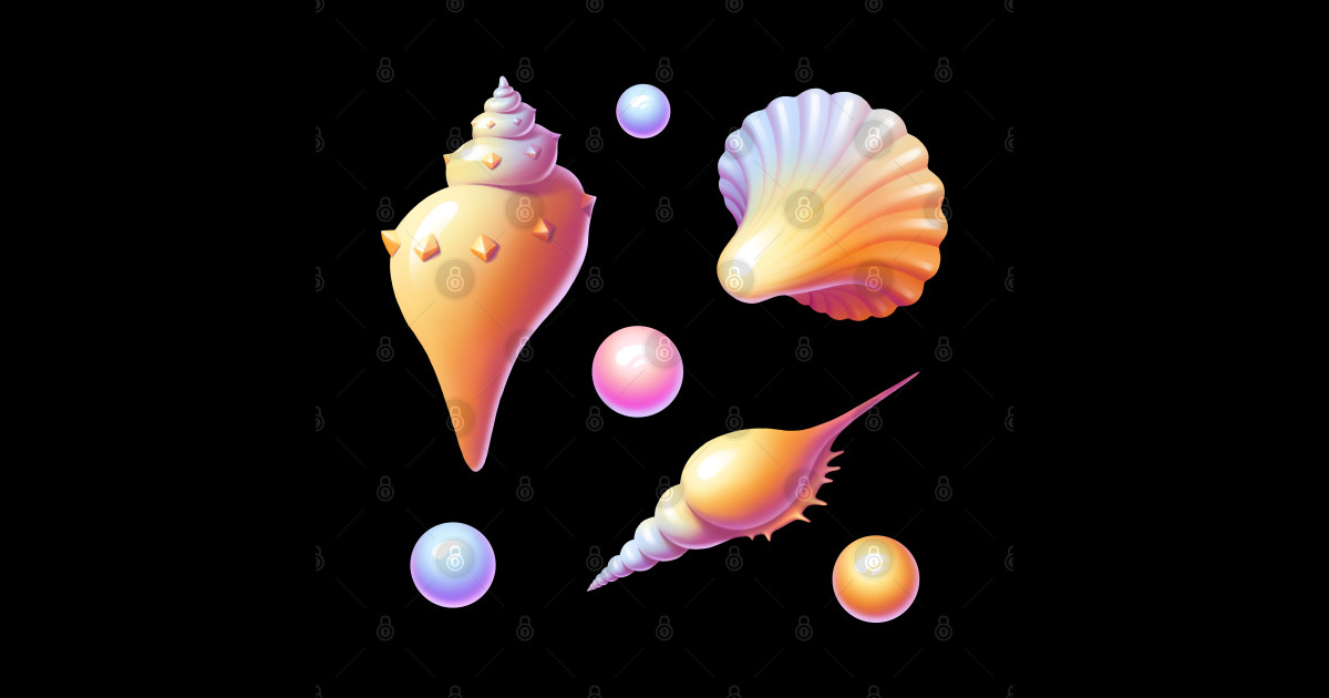 shells - Shells - Sticker | TeePublic