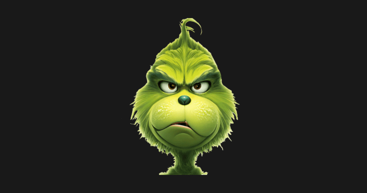 Dr. Seuss Classic Grinch Face - Dr Seuss Classic Grinch Face - T-Shirt ...