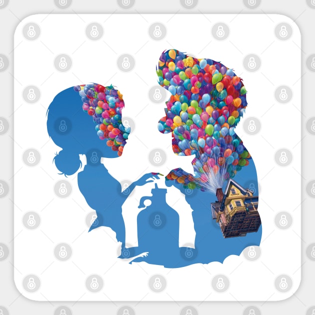 Carl and Ellie - Up - Sticker | TeePublic