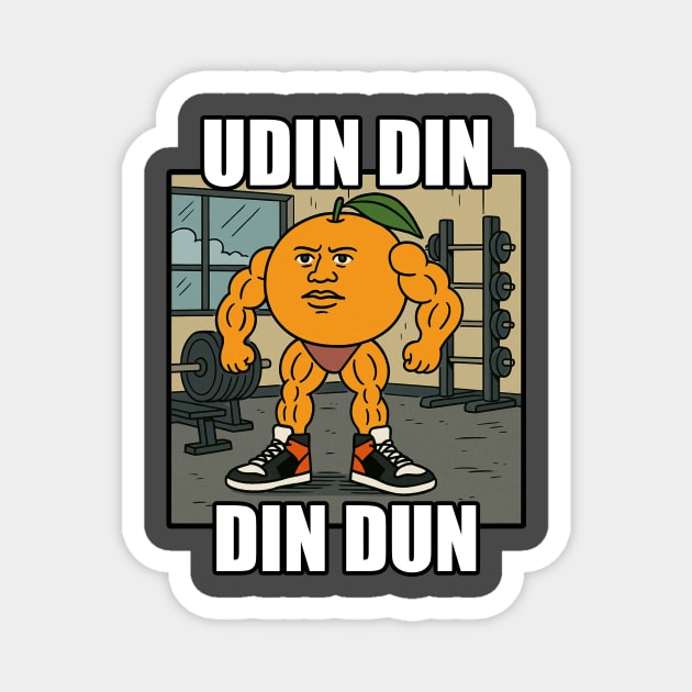 Udin Din Din Dun – Viral Brainrot Italian Meme Gym Orange - Brainrot ...