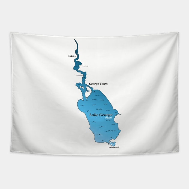 Lake George FL Map - Lake George - Tapestry | TeePublic
