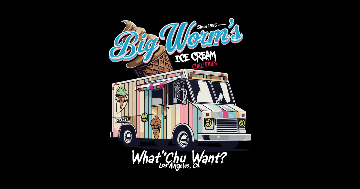 Big Worm's Ice Cream Friday Movie Classic Art - Big Worm Ice Cream ...