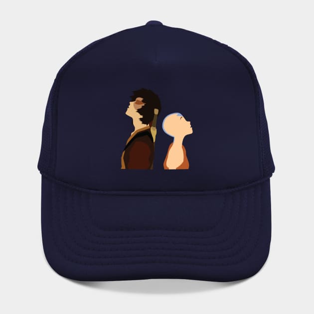 Avatar the Last Airbender Aang and Zuko Minimalist - Aang - Hat | TeePublic