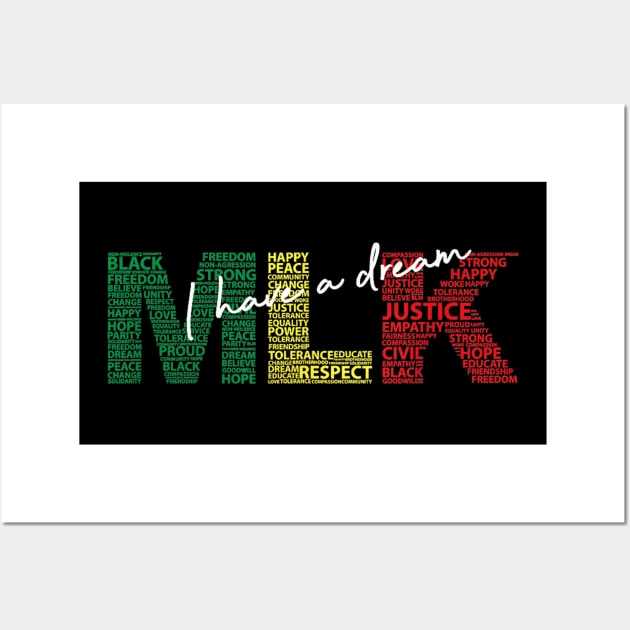 I Have a Dream Black History Month - MLK Day Tribute Art - Mlk Day ...