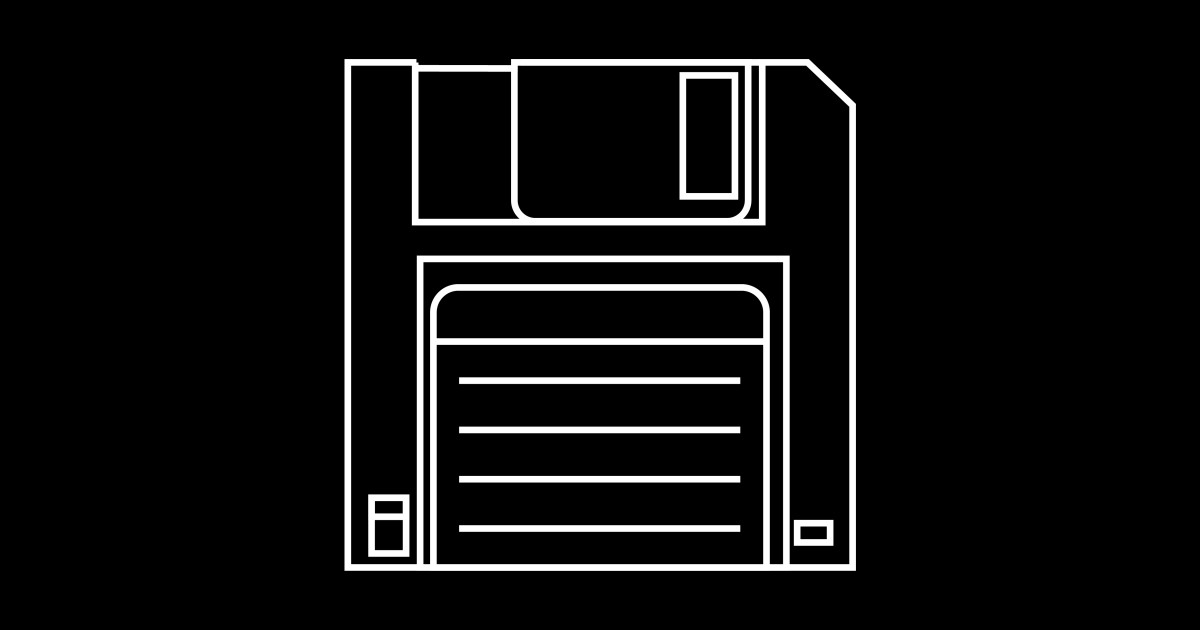 Retro FLOPPY DISK from 80s - Retro - Sticker | TeePublic