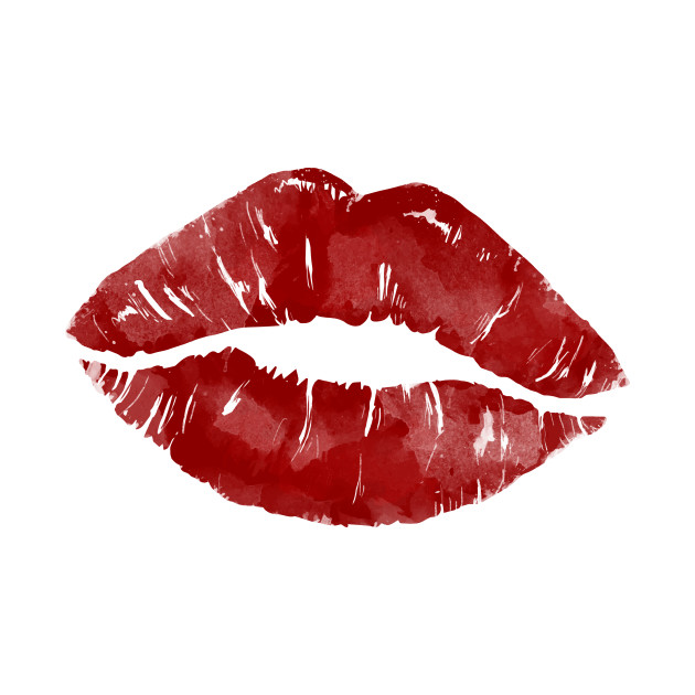 Lipstick Lip Print - Lip Print - Phone Case | TeePublic