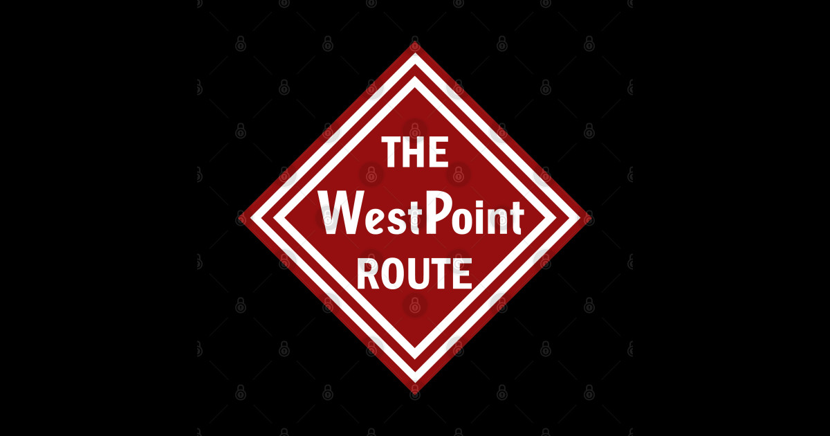 The West Point Route - Railroad - Sticker | TeePublic