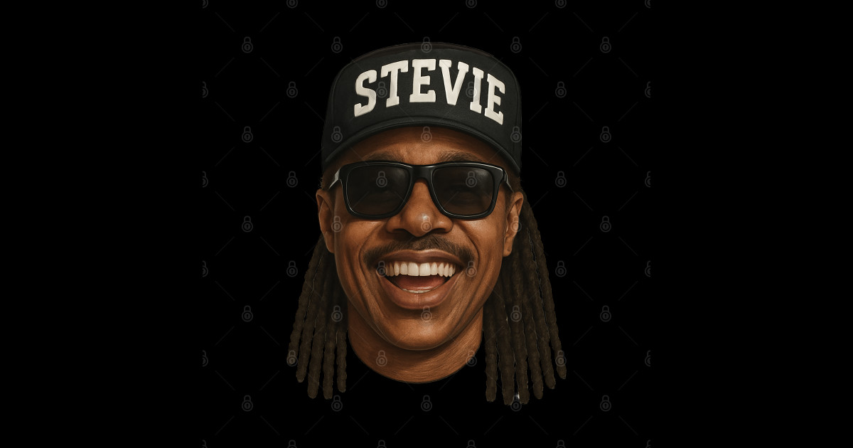 STEVIE WONDER SMILE - Stevie Wonder - Sticker | TeePublic
