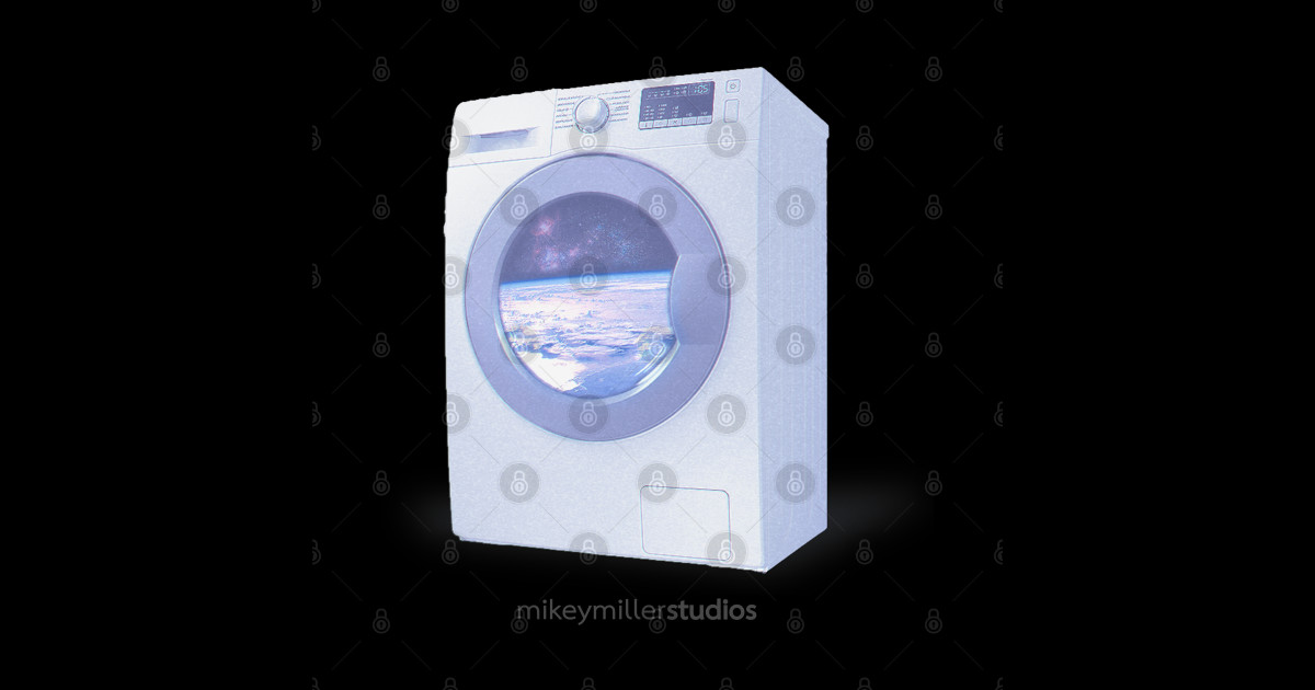 Space Washing Machine - Space - Sticker | TeePublic